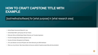 Chapter Capstone Project Ideas 2024-1.pptx