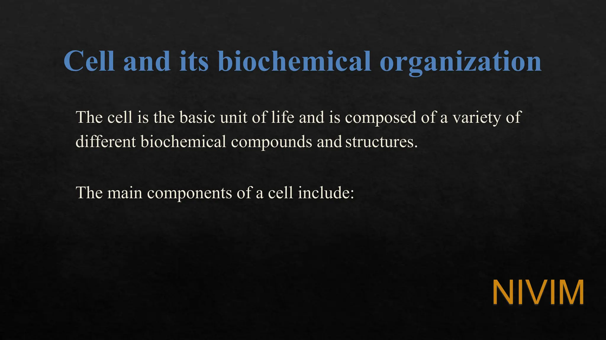 Biochemistry Chapter -1 Introduction to biochemistry | PPTX | Chemistry | Science
