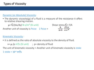 Fluid mechanics fluid properties and characteristics | PPTX