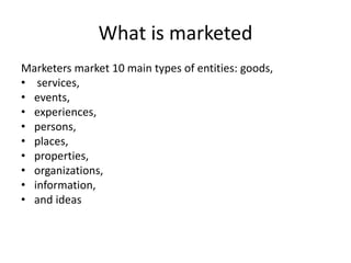 Scope of Marketing and types of demands slides | PPTX