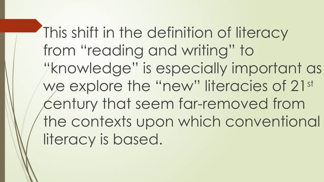 INTRODUCTION TO 21ST CENTURY LITERACIES1 | PPTX
