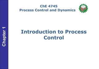 Chapter-1 : introduction to process control and dynamics | PDF