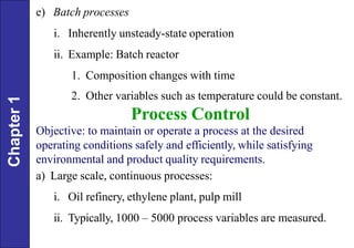 Chapter-1 : introduction to process control and dynamics | PDF
