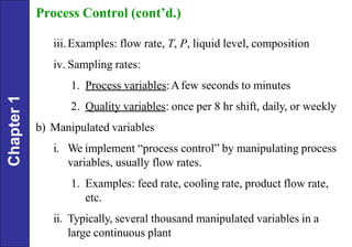 Chapter-1 : introduction to process control and dynamics | PDF