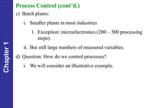 Chapter-1 : introduction to process control and dynamics | PDF