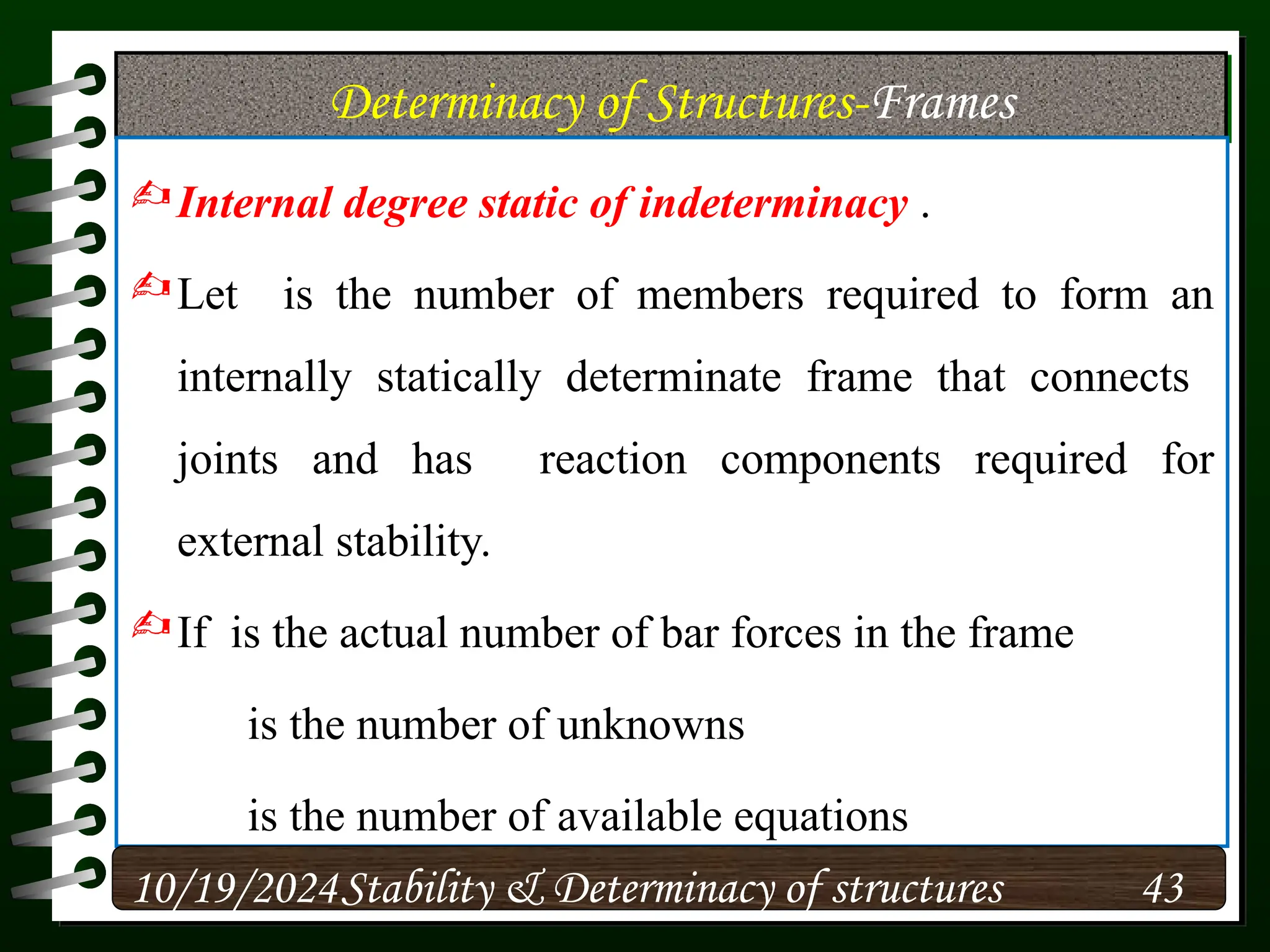 Theory of Structures (Stability and determinacy).pptx