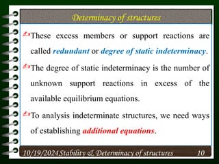 Theory of Structures (Stability and determinacy).pptx