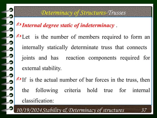 Theory of Structures (Stability and determinacy).pptx