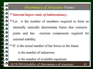 Theory of Structures (Stability and determinacy).pptx