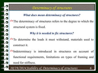 Theory of Structures (Stability and determinacy).pptx