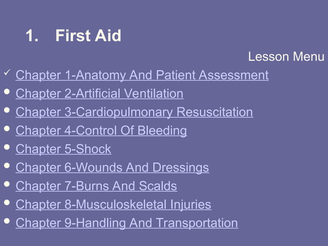 Basic First Aid (Organization and Companies) | PPT