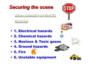 Basic First Aid (Organization and Companies) | PPT