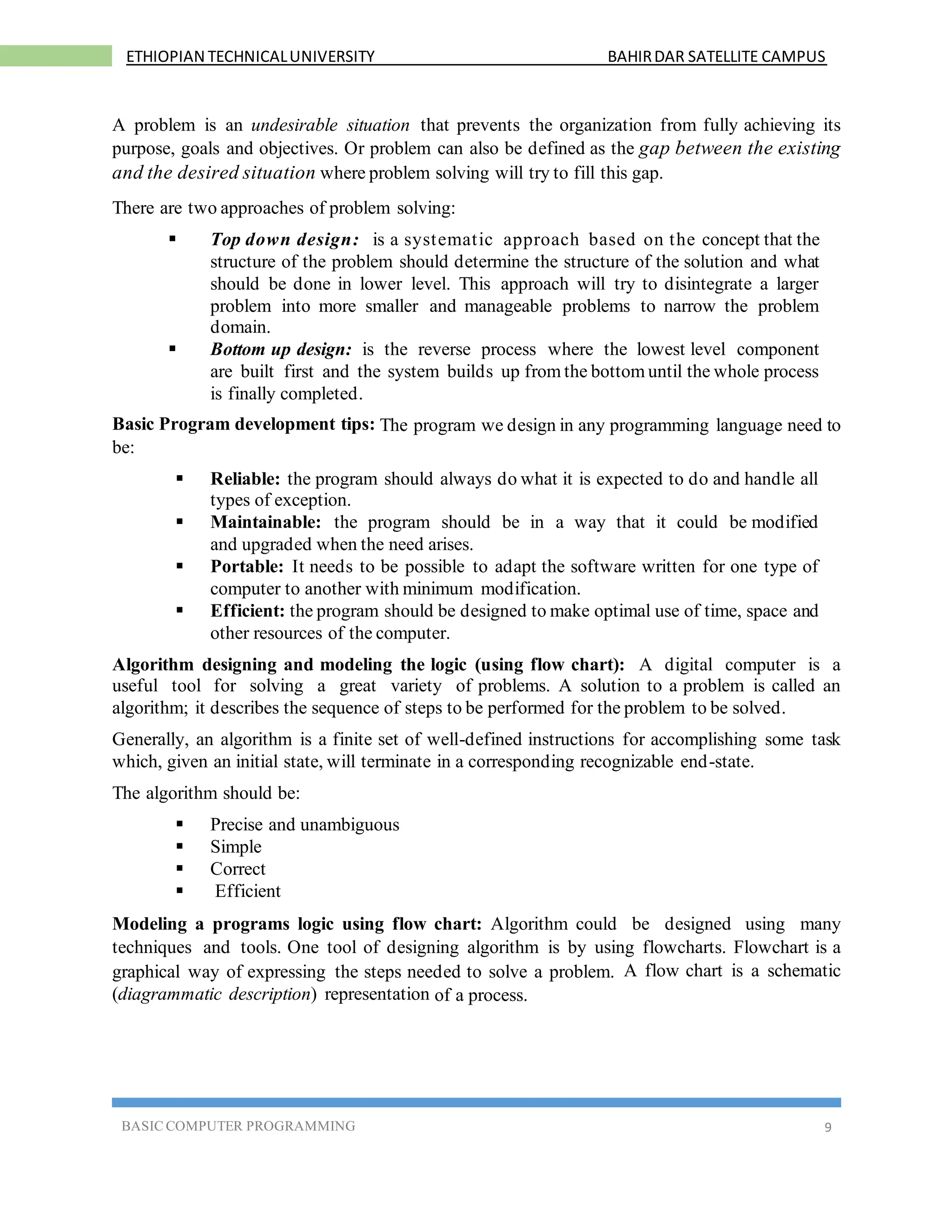 Problem Solving Using Computers FOR any dep't | PDF