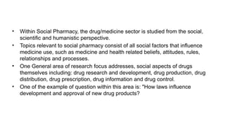 CONCEPT OF HEALTH-• Definition and Scope. Social Pharmacy as a ...