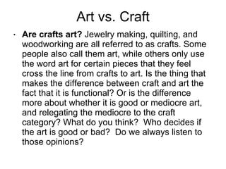 KCC Art 211 Ch 1 And 2 What Is Art | PPT