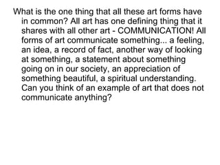 KCC Art 211 Ch 1 And 2 What Is Art | PPT | Arts and Crafts | Hobbies ...