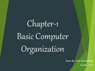 CBSE Informatics Practices Chapter-11 Basic Computer Organization | PPTX