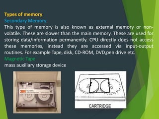 CBSE Informatics Practices Chapter-11 Basic Computer Organization | PPTX
