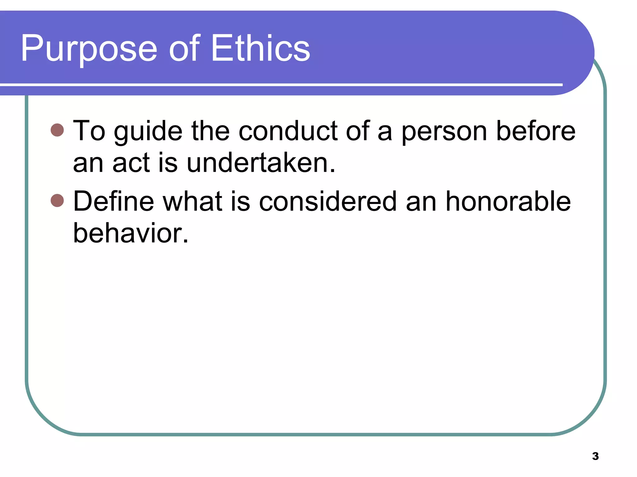 Chapter 1 Ethics | PPT