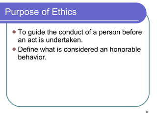 Chapter 1 Ethics | PPT