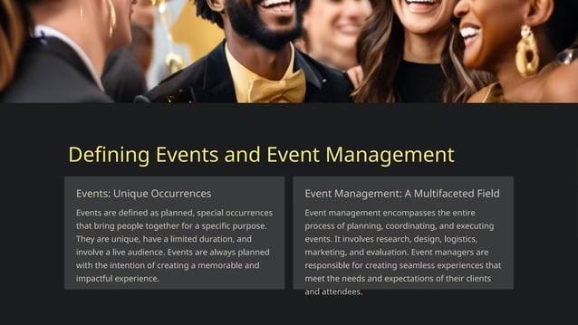 CHAPTER 1 EVENT MANAGEMENT: AN OVERVIEW FOR THE | PPT