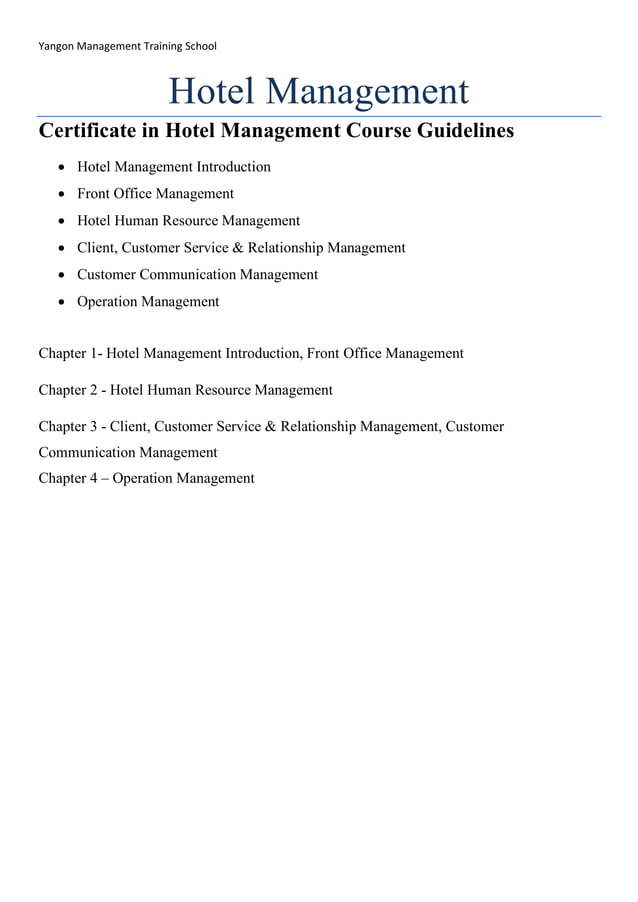 Chapter-1-Hotel-Introduction-and-Front-Office-Operation.pdf | Hotels ...