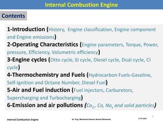 ICE introduction for internal combustion engine | PPT
