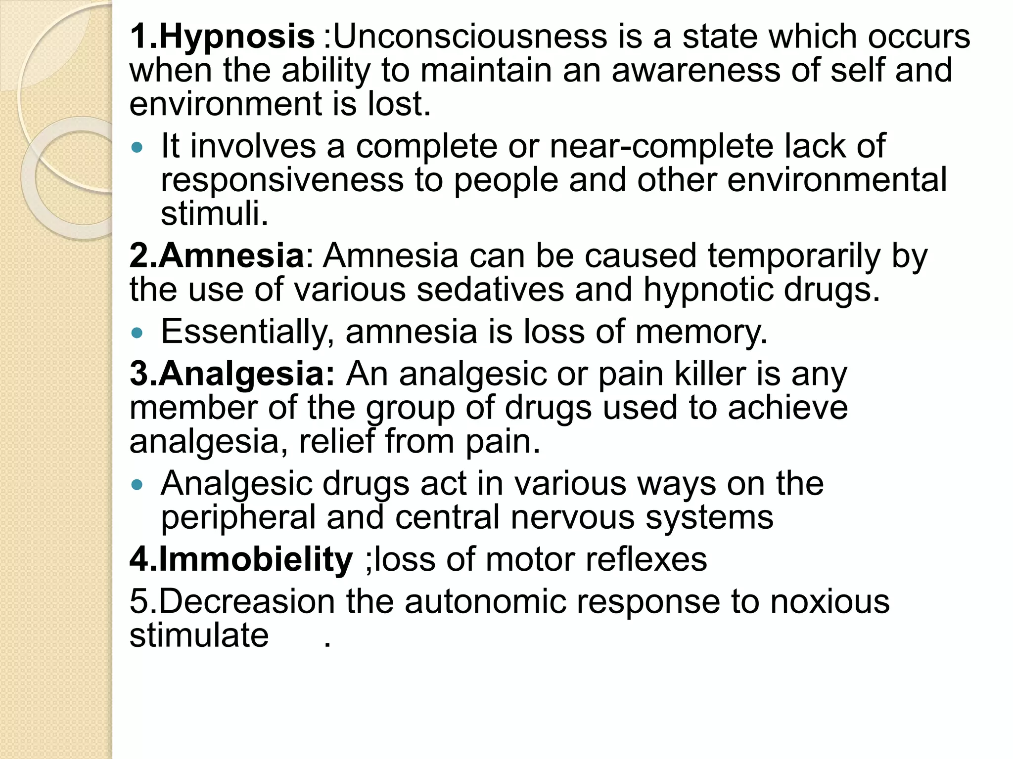 Chapter 1-intro duction of anesthesia | PPTX
