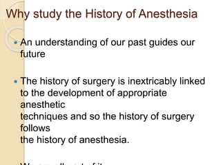 Chapter 1-intro duction of anesthesia | PPTX