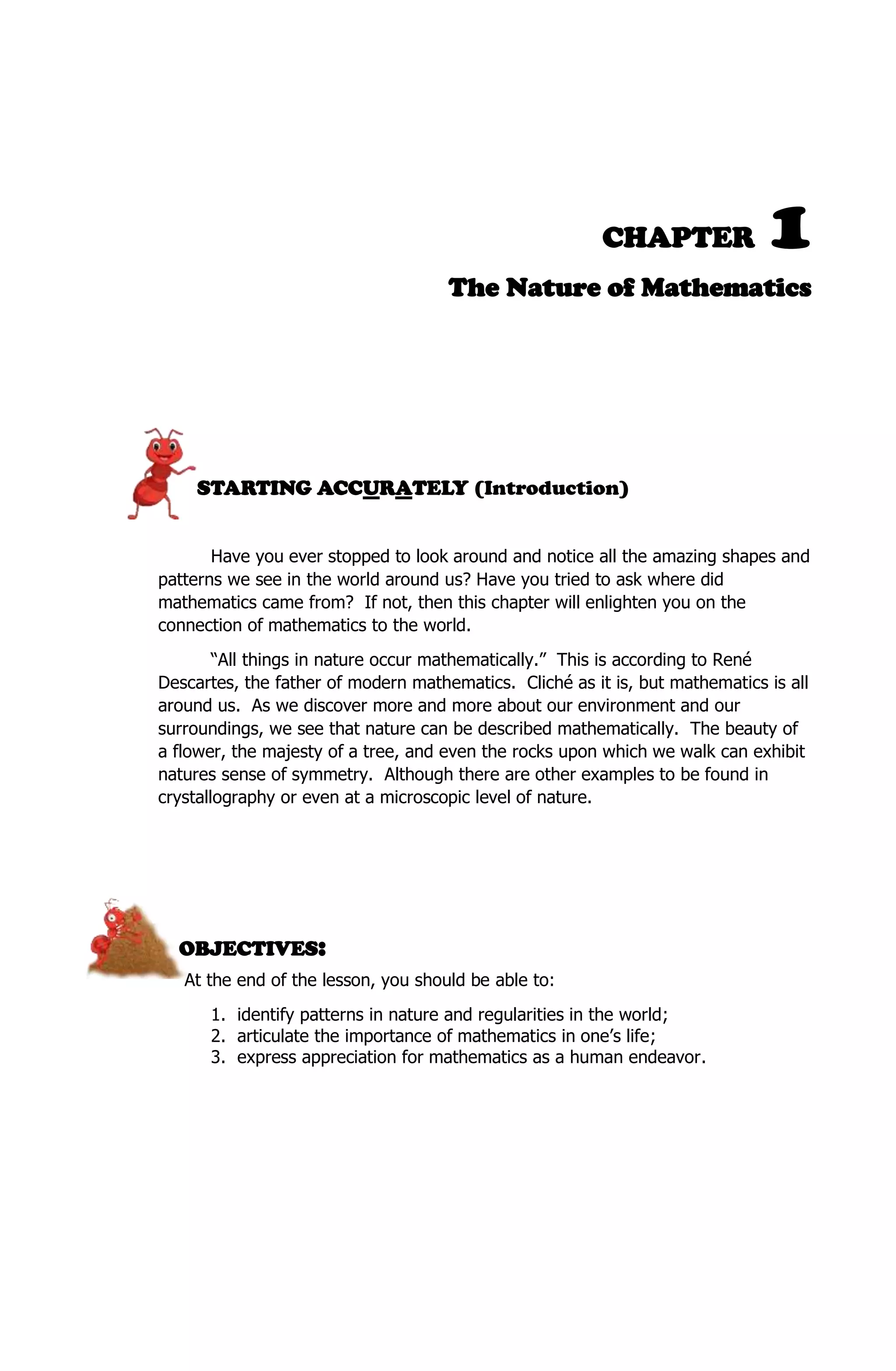The Nature of Mathematics | PDF