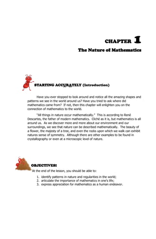The Nature of Mathematics | PDF