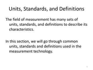 Chapter 1 Measurement System | PPTX