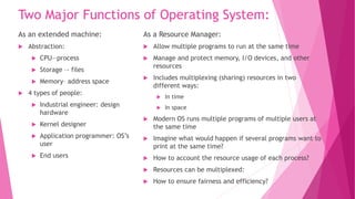Introduction To operating System: | PPT