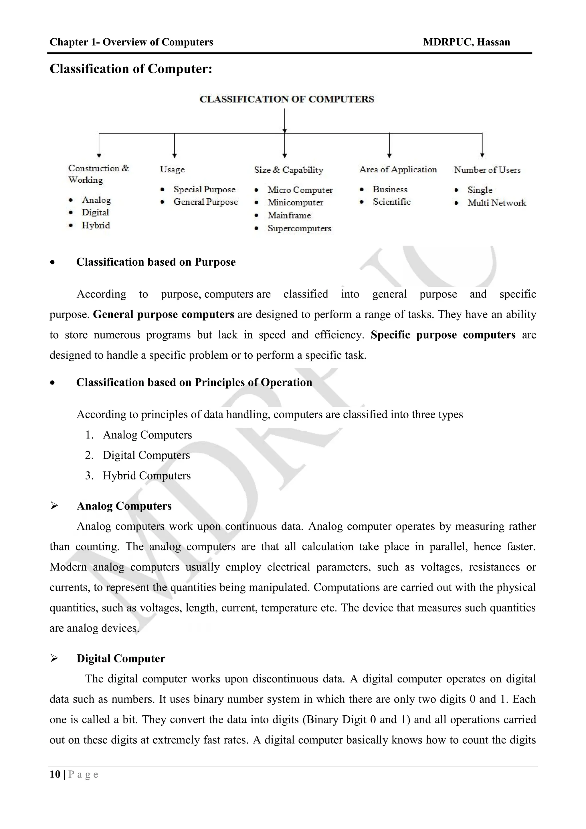 chapter-1-overview-of-computer. for your reference | PDF | Free Download