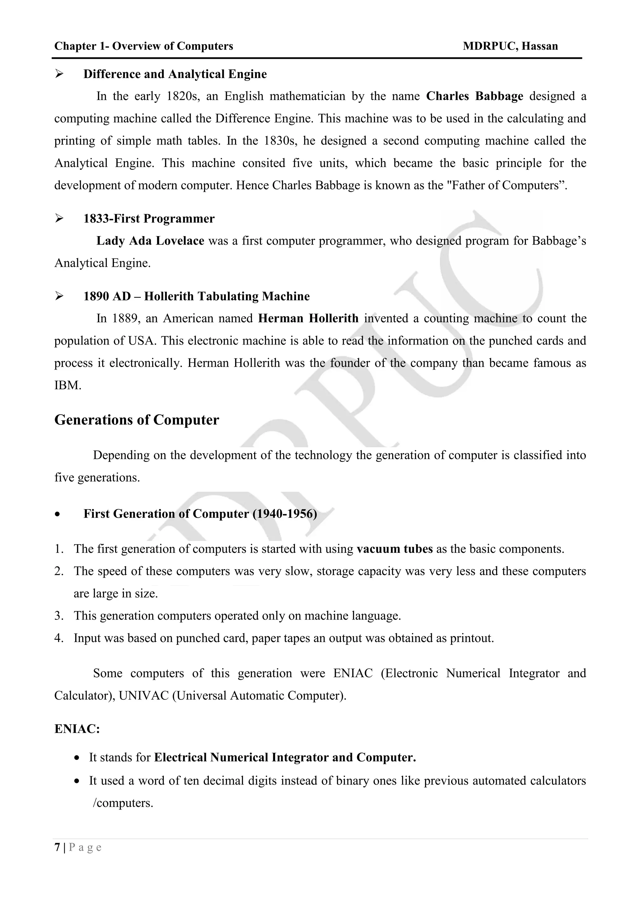 chapter-1-overview-of-computer. for your reference | PDF | Free Download