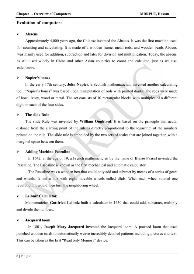 chapter-1-overview-of-computer. for your reference | PDF | Free Download