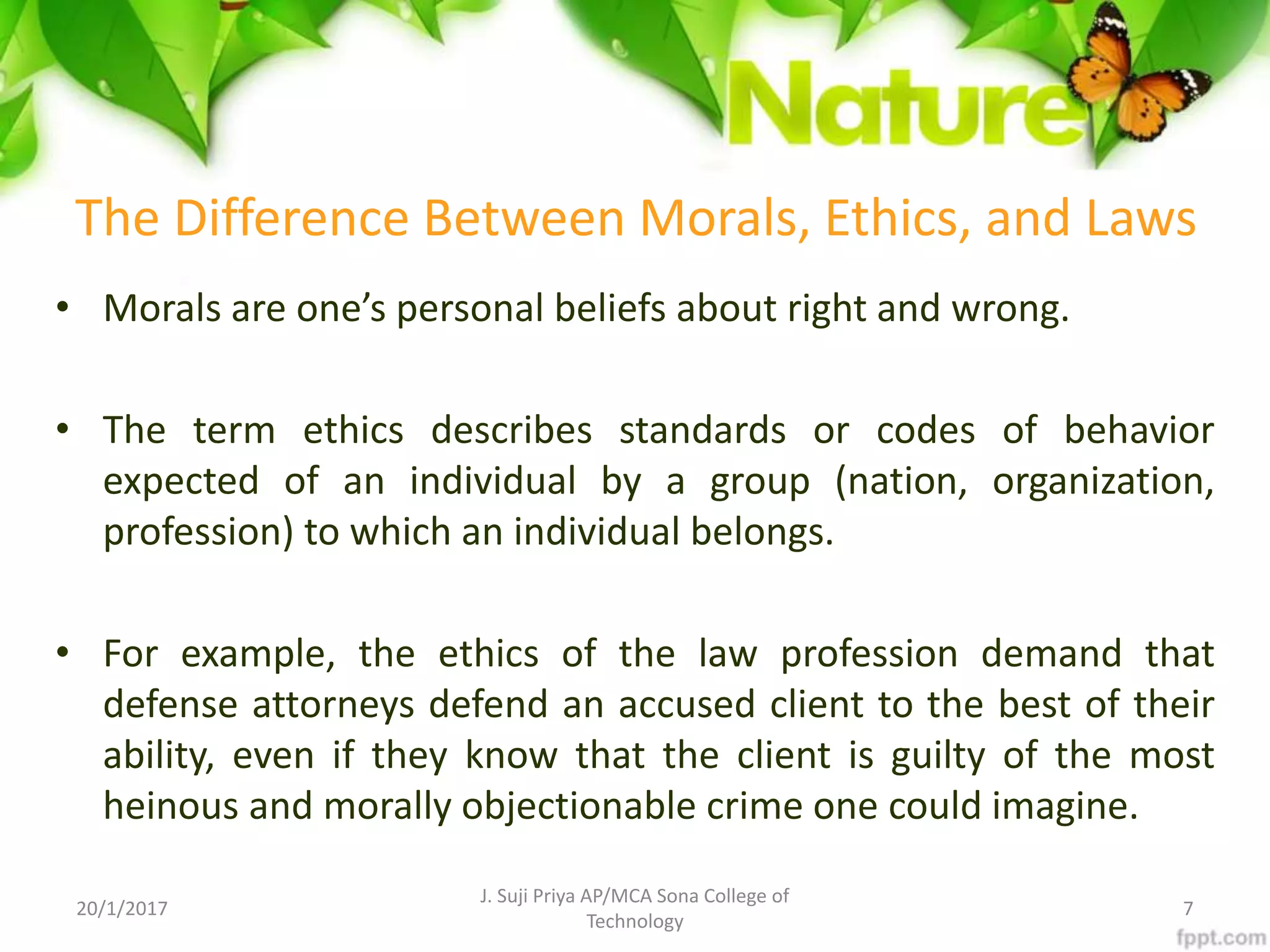 Chapter 1- Overview of Ethics | PPTX