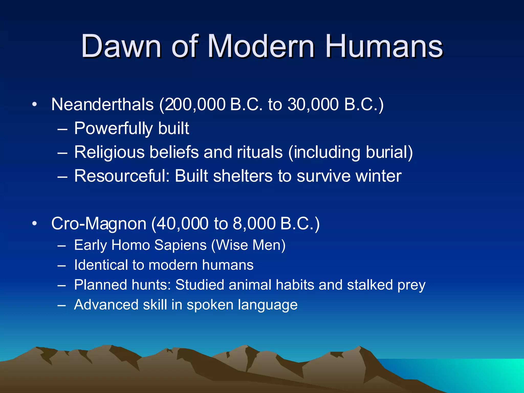 Chapter 1 – Peopling Of The World | PPT