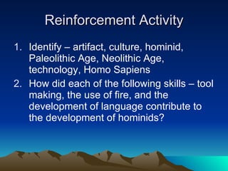 Chapter 1 – Peopling Of The World | PPT