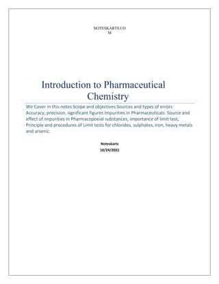 Chapter-1-Pharmaceutical-chemistry-Complete-Notes-by-noteskarts-Acc-to ...