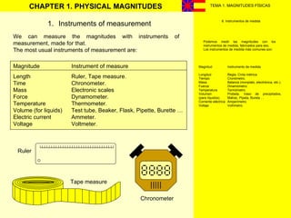 Chapter 1. Physical Magnitudes | PPT