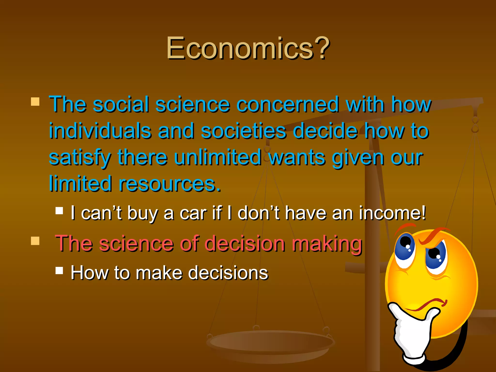 Introduction To Economics | PPT