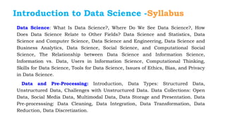 An In-Depth Introduction to the Fundamentals and Applications of Data ...