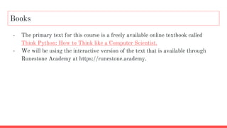 Python Intro Slides for Students CSC-148 Chapter 1 | PPTX