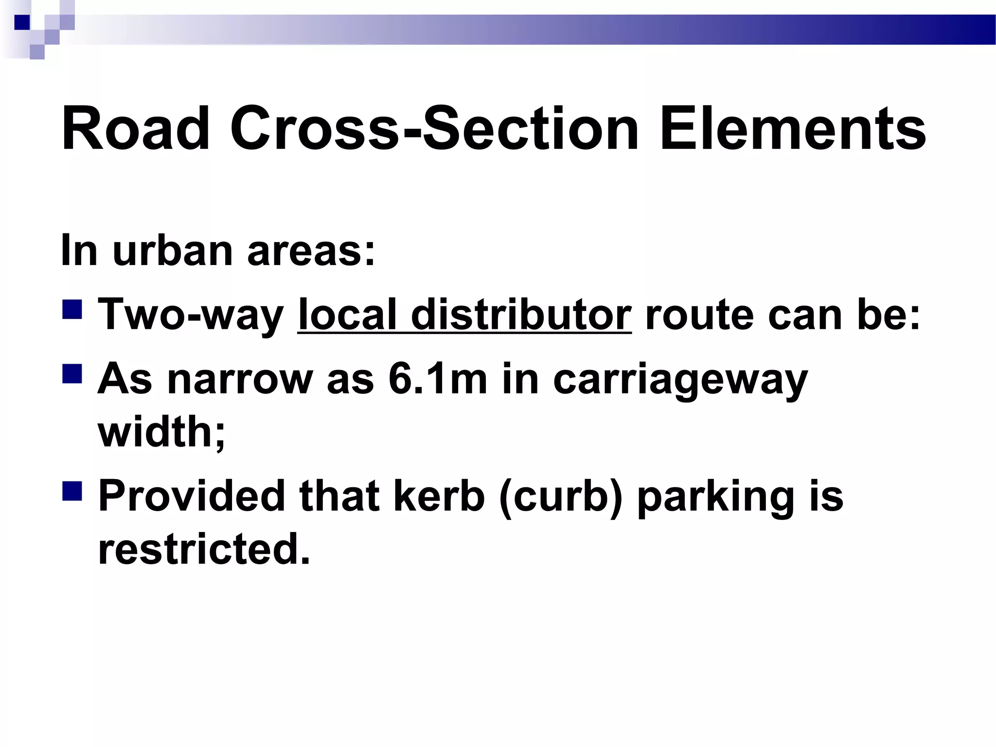 Chapter 1-road-cross-section-elements | PPT