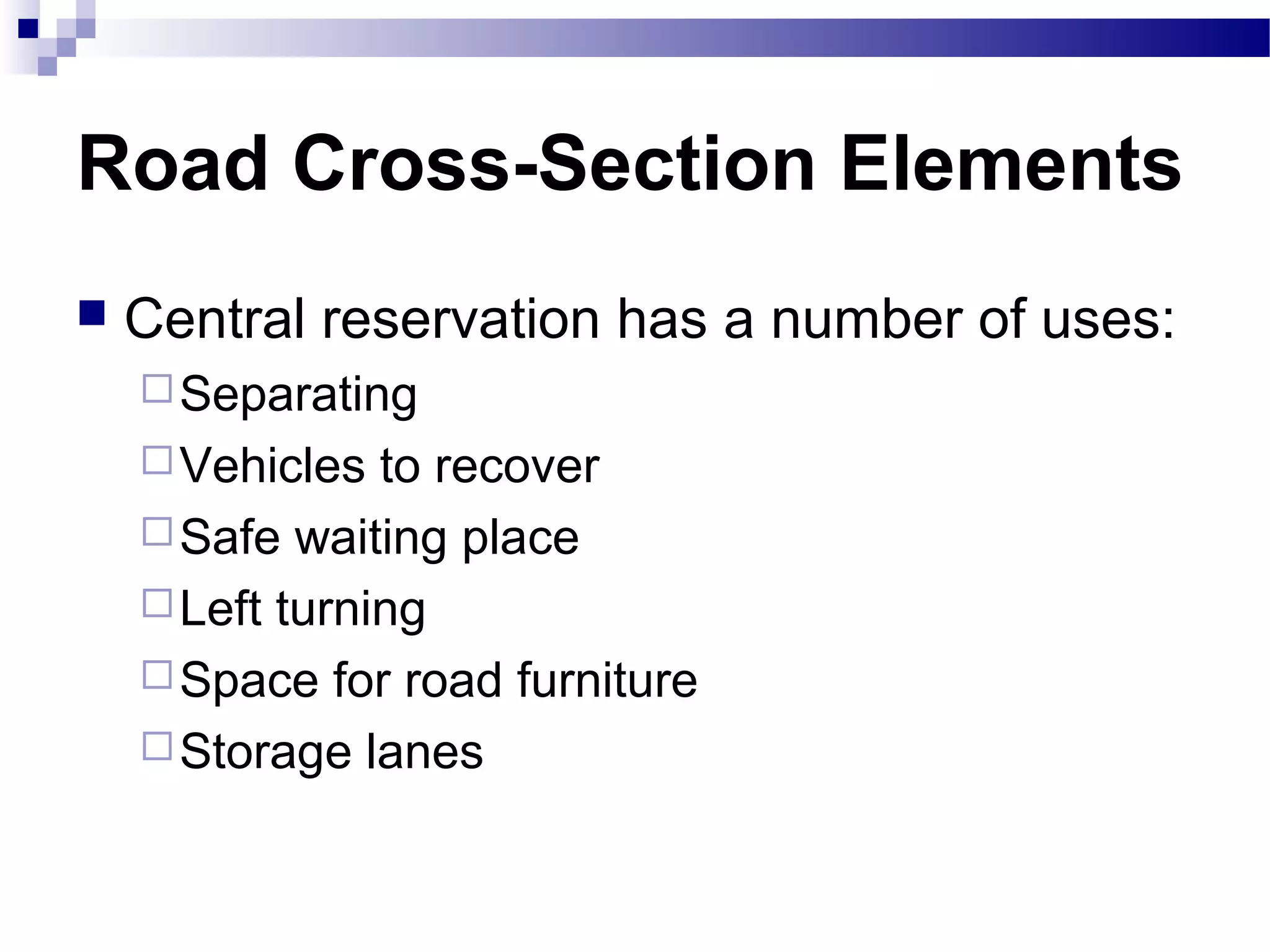 Chapter 1-road-cross-section-elements | PPT