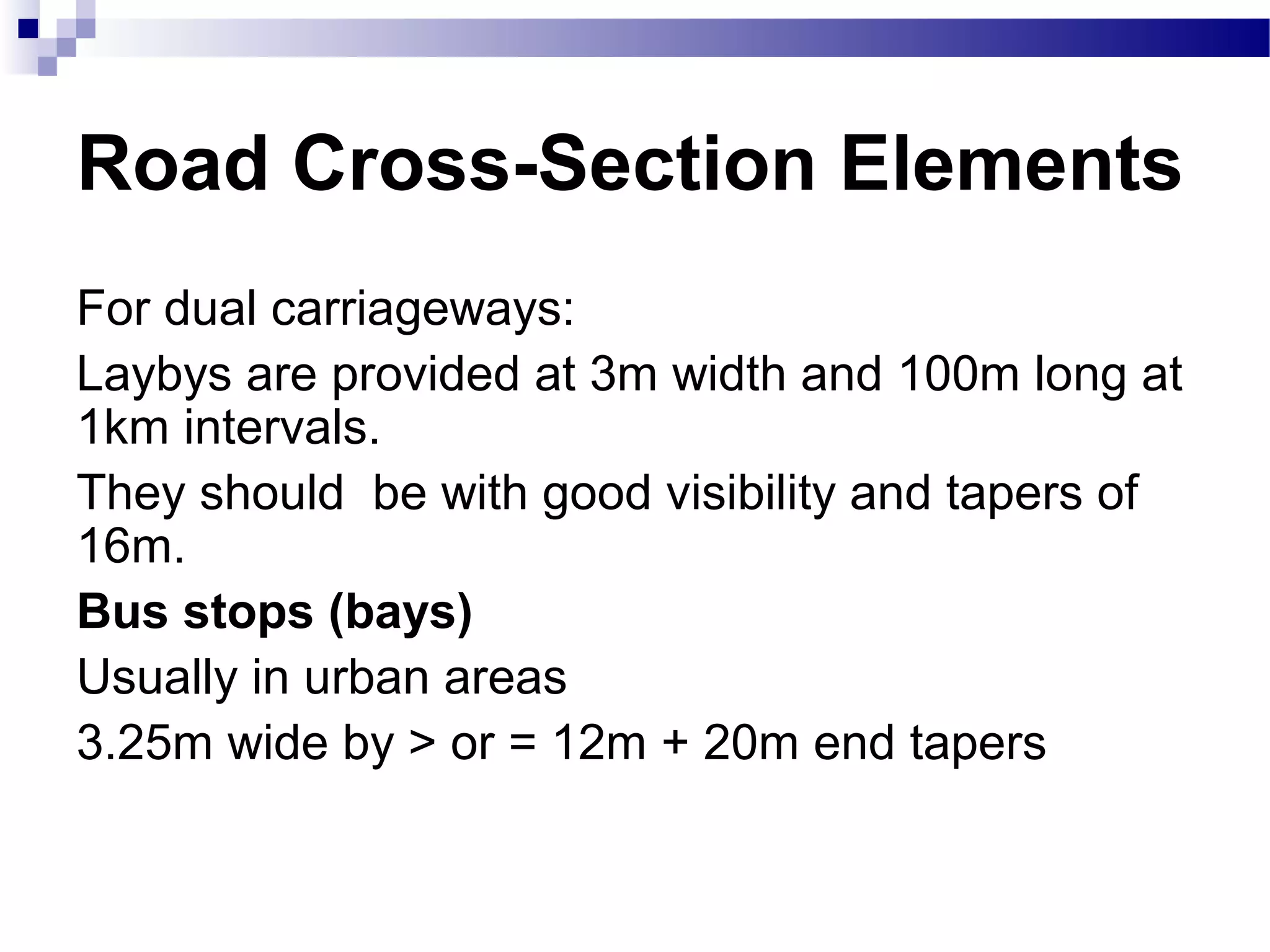 Chapter 1-road-cross-section-elements | PPT