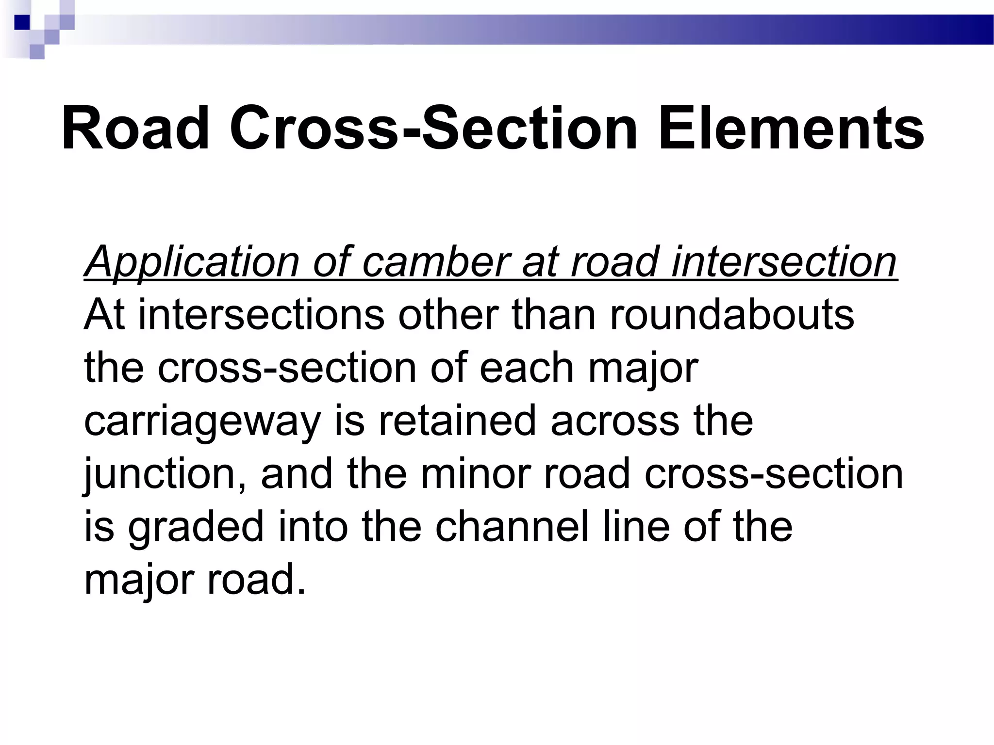 Chapter 1-road-cross-section-elements | PPT