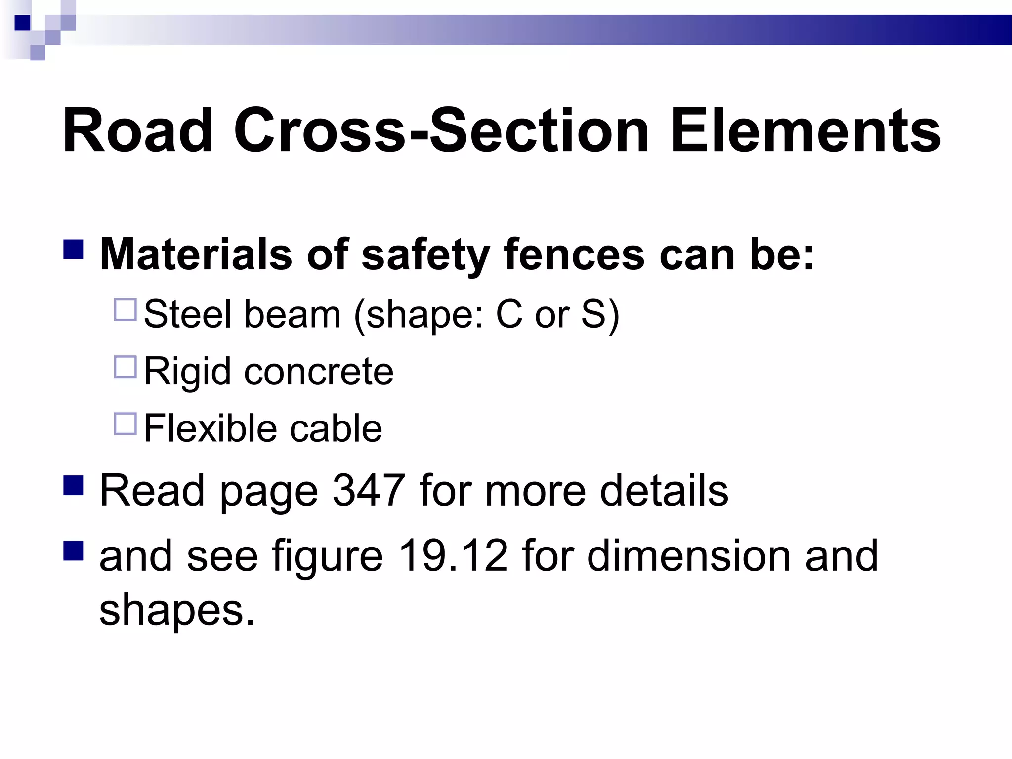 Chapter 1-road-cross-section-elements | PPT