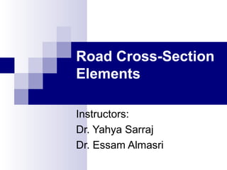 Chapter 1-road-cross-section-elements | PPT